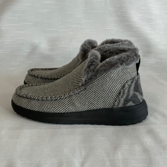 Shoes | Hey Dude Denny Herringbone Grey | Poshmark
